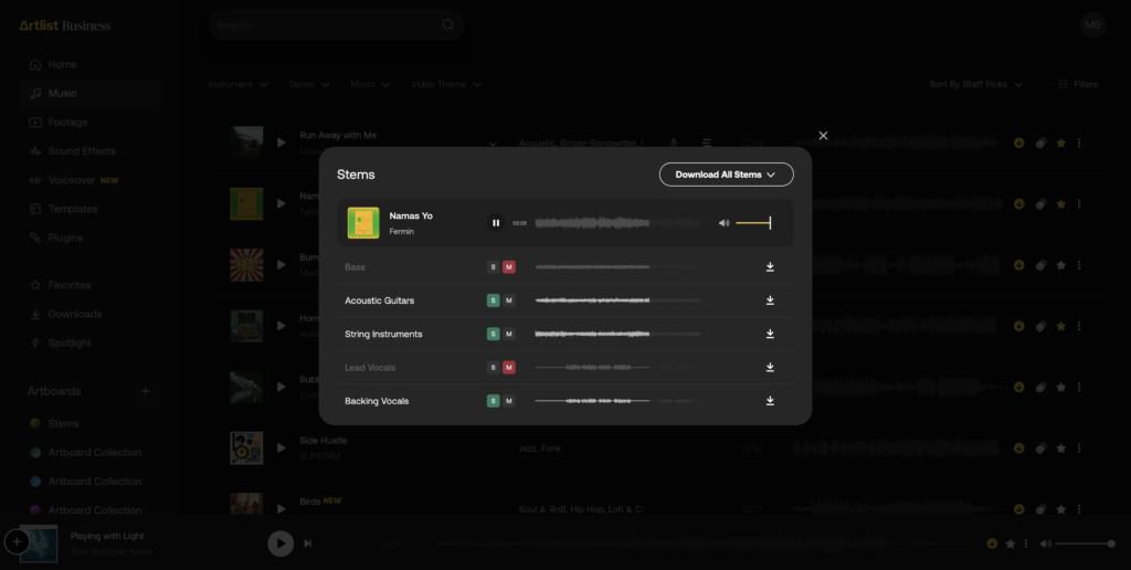 Artlist stems: Build your soundtrack, your way - Artlist Blog